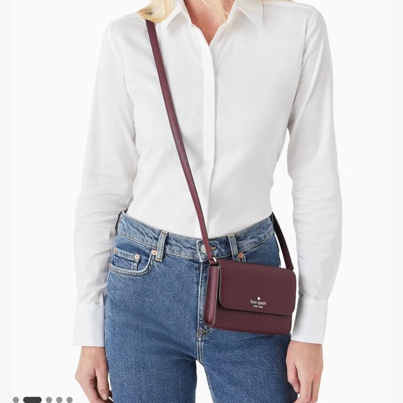 kate spade | Bags | New Kate Spade Brynn Leather Crossbody Bag Deep ...
